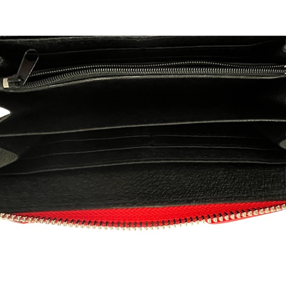 Vera Pelle | Bags | Vera Pelle Leather Crossbody Wallet Flame Silver ...